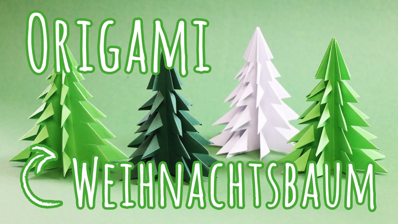 Origami Weihnachtsbaum basteln | Anleitung - Talu.de