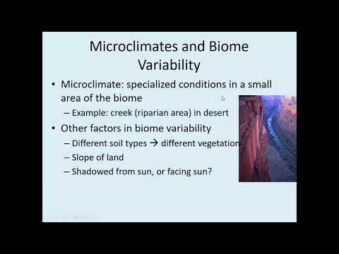 Biomes & Biodiversity: Climate and Succession