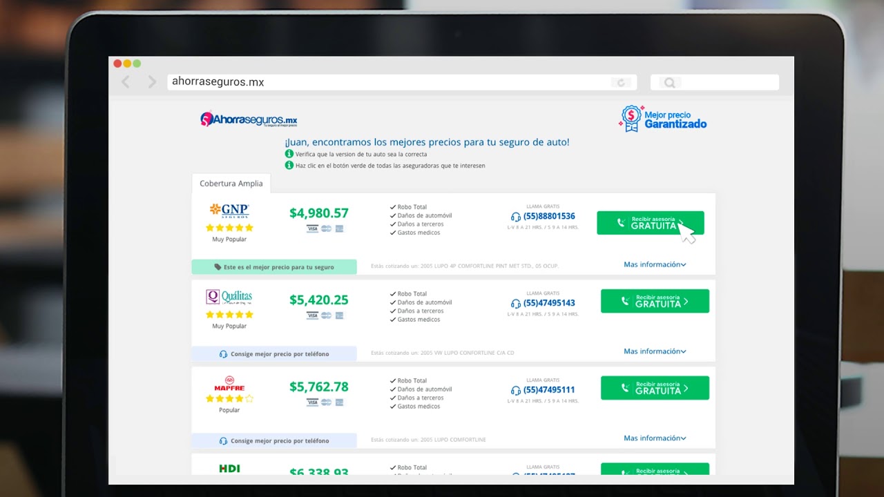 Comparador de Seguros de Auto en México - Compara en 10 Segundos - Ahorraseguros.mx®