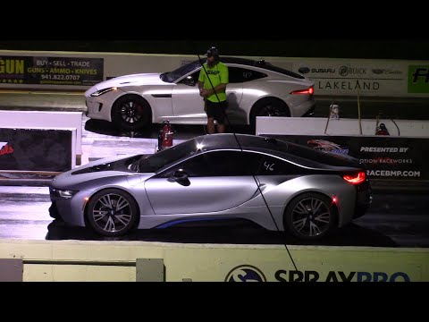 Exquisite BMW i8 PHEV Drags Rare Jaguar F-Type, Maybe Should Have ...