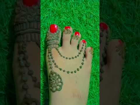 Beautiful mehandi design 🦶❤️❤️❤️ #hindisong #music #song #bollywood #bolywoodmusic #henna