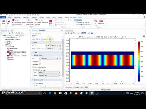 Parallel plates wave guide simulation on COMSOL – MatlabWorks