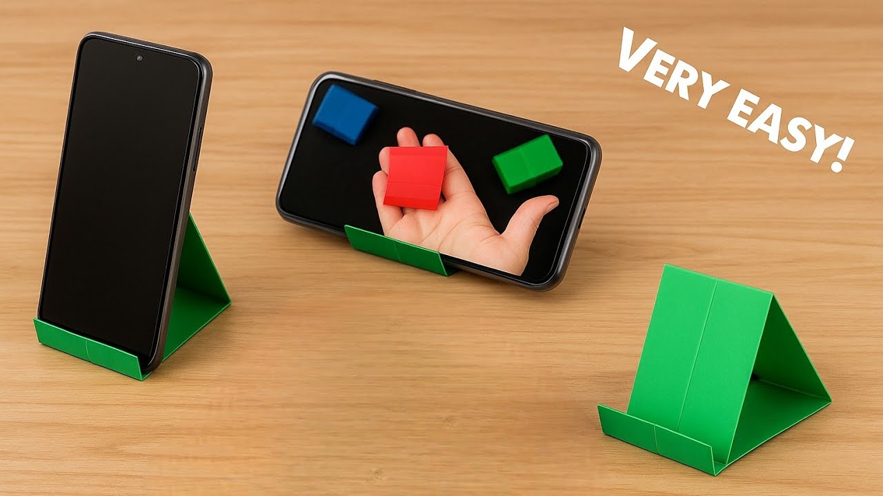 Fold a Paper Phone Stand – Smart DIY Holder for Work, Study & Travel