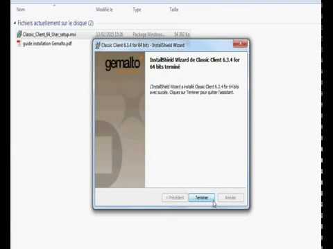 Installation du driver gemalto
