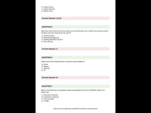 SAFe-Practitioner Exam Dumps (Free Demo)