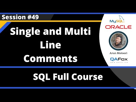 Single Line and Multi Line Comments Video Lecture - Software Development