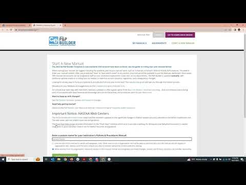 Part 2: Starting a New P&P Manual and Setting Security
