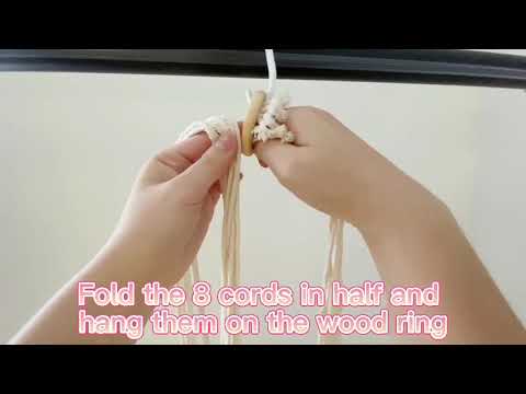 PANOYSA - MACRAME KIT - VIDEO INSTRUCTIONS FOR PLANT HANGER