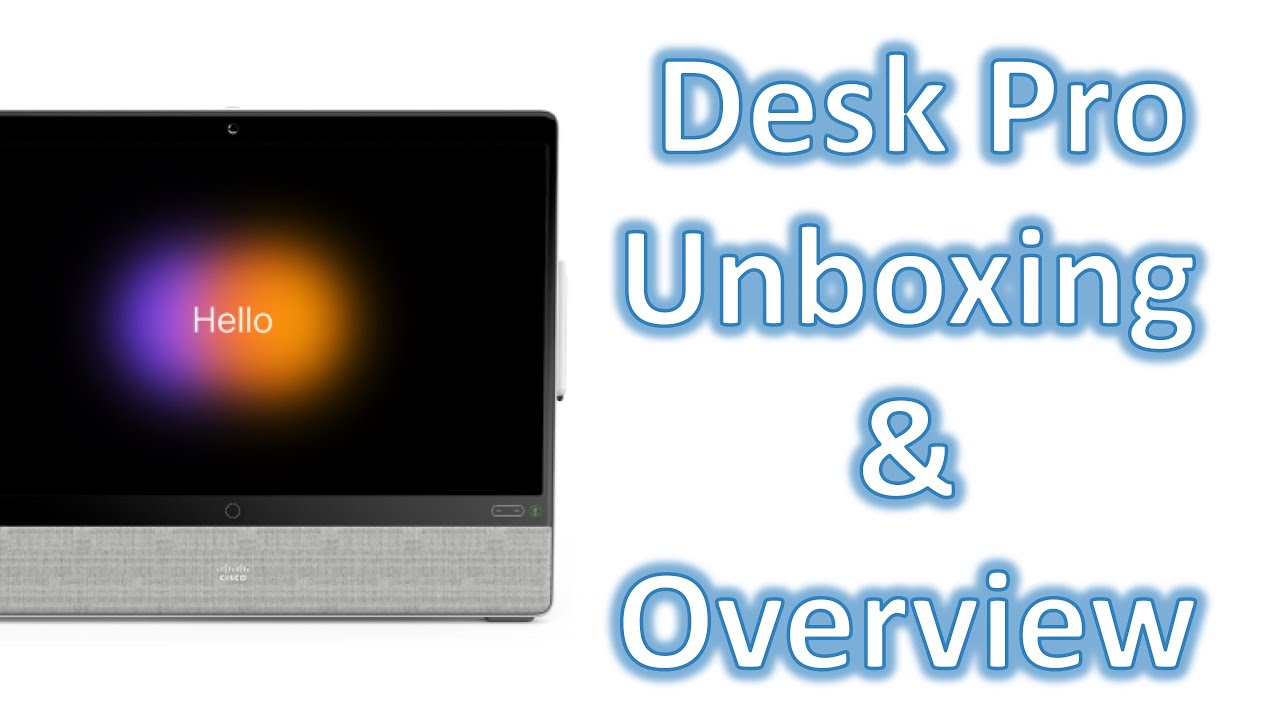 Cisco Webex Desk Pro Unboxing Setup and Overview