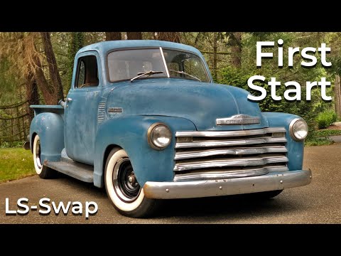 1953 Chevy 3100 Street Rod Truck LS Swap 6.0L First Start