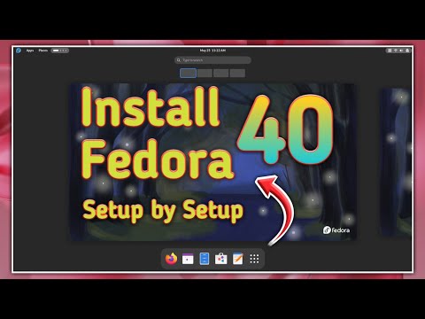 install Fedora Workstation setup by setup