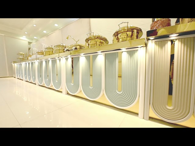 Catering Counter - CHINESE BUFFET TABLE (3 OVAL CUT) GL AN-BU-GL-097 ...