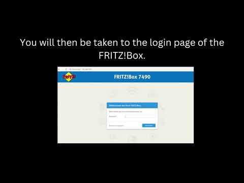Fritz!Box Router Login using fritz.box Web Interface