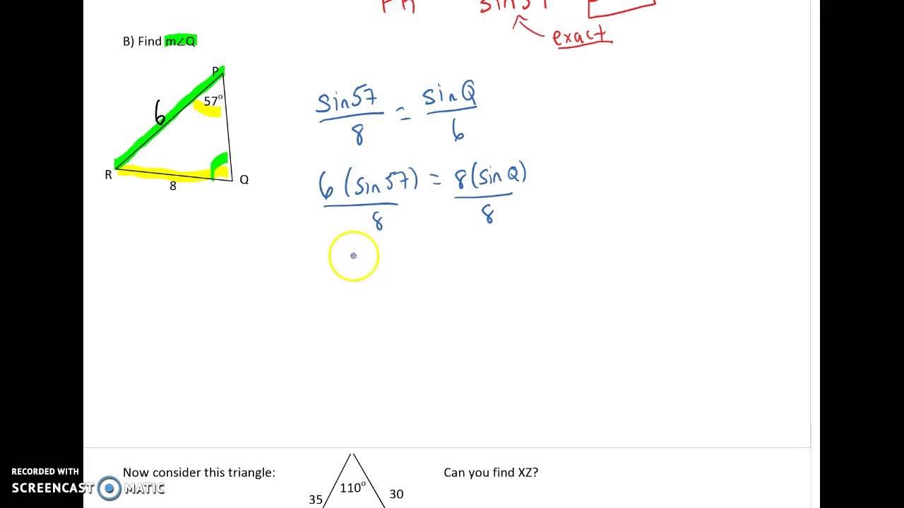 8.5 Law of Sines and Cosines