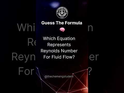 What Is Reynolds Number? #chemicalengineering #education #quiz