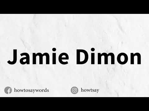 How To Pronounce Jamie Dimon