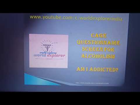 CAGE Questionnaire Screening for Alcoholism