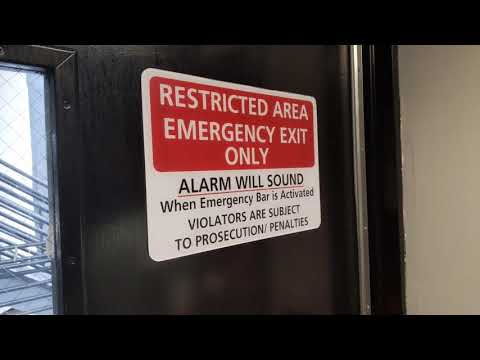 Restricted Area Emergency Exit Only sign