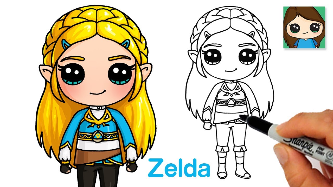 How to Draw Princess Zelda | The Legend of Zelda | Breath of the Wild