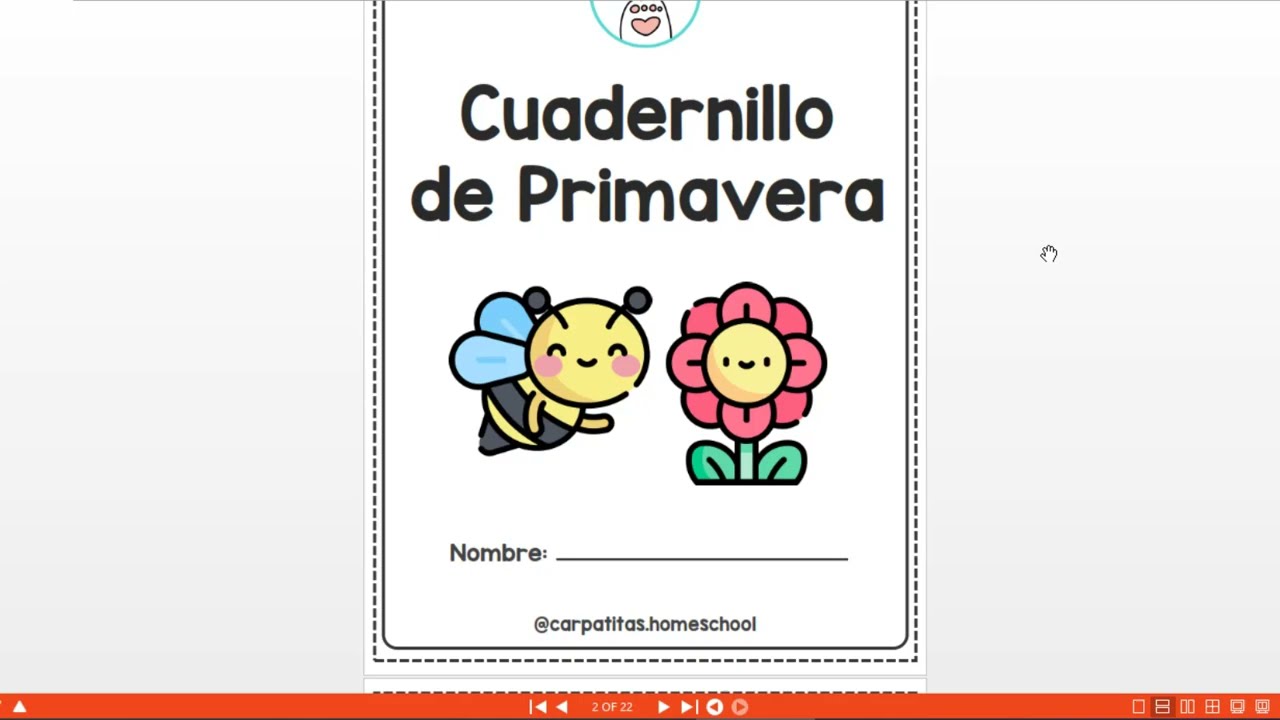 Cuadernillo de Actividades Primavera| Libro Primavera para niños imprimible | Ideas