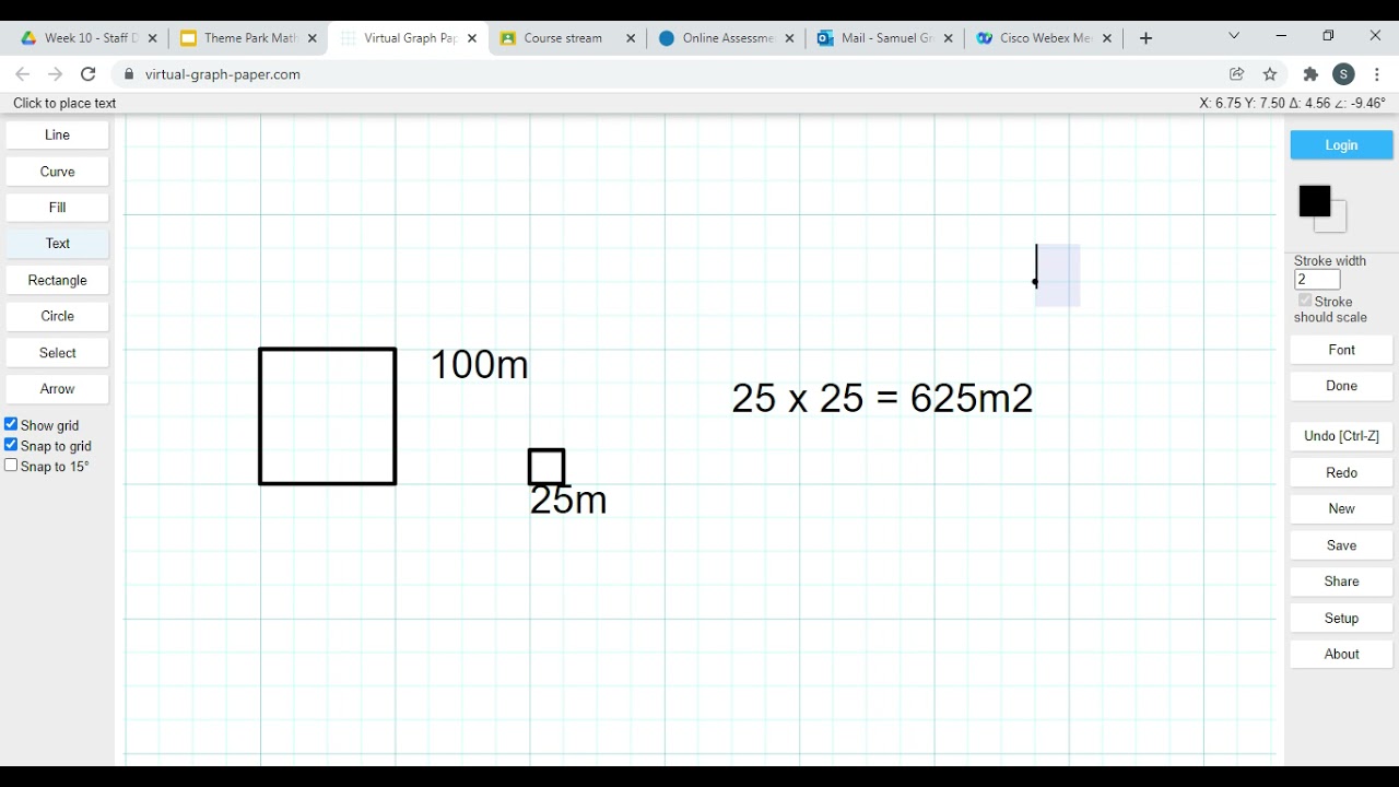 Virtual Graphing Paper Mini Lesson