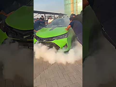 Burn out of Modified Corolla 🔥🖤💯✌️ #viral