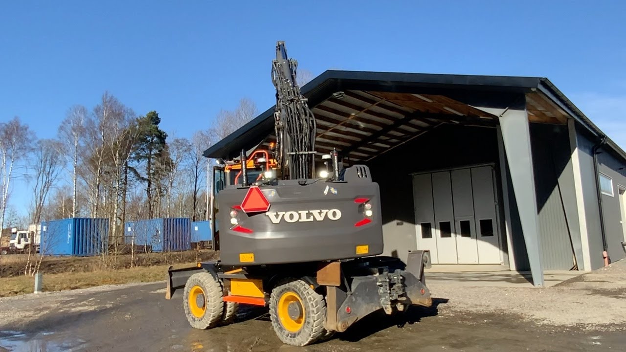 Grävmaskin Volvo EW180E, Alingsås, Klaravik auktioner