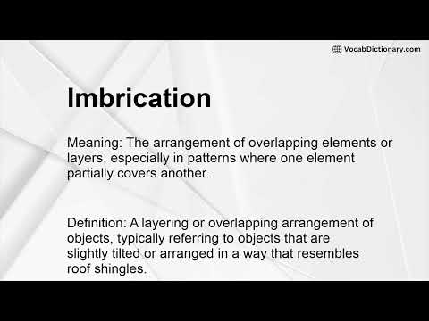 Imbrication Meaning