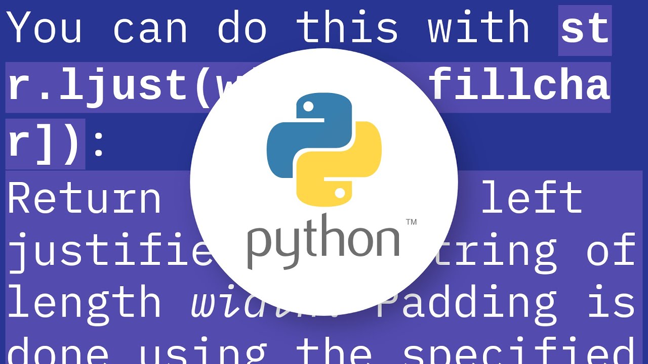 How can I fill out a Python string with spaces?