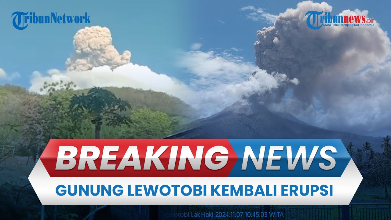 BREAKING NEWS: Kembali Erupsi, Gunung Lewotobi Laki-laki di Flores NTT Keluarkan Abu Vulkanik ...