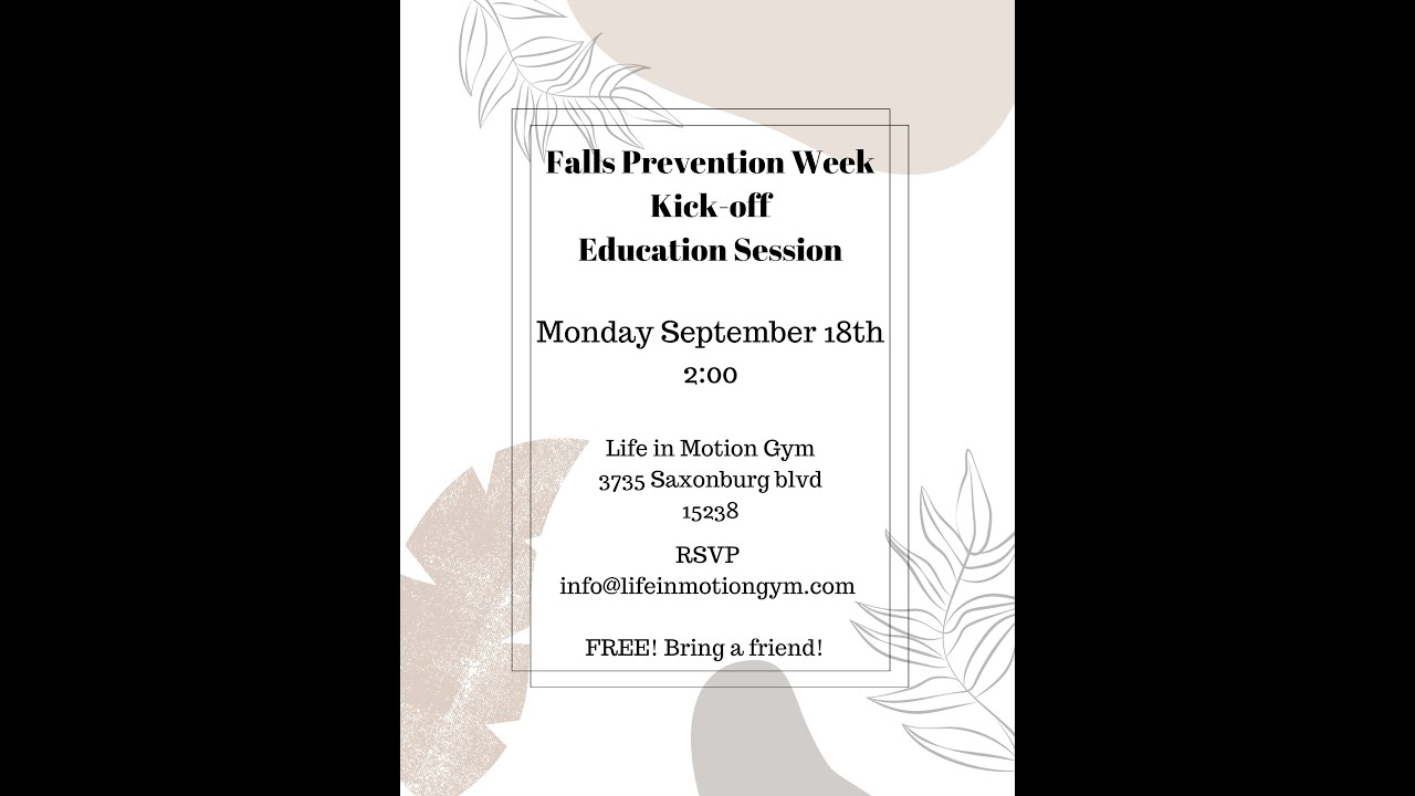 Falls Prevention Awareness presentation NCOA