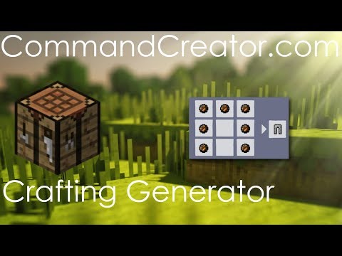 Crafting recipe Generator | Minecraft 1.13 Snapshot!