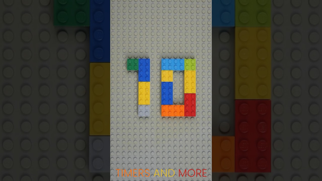 10 Second Lego Stop Motion Countdown Timer #countdown #shorts #lego