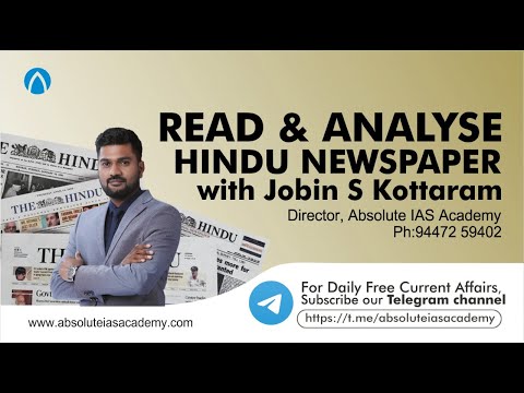 Read and analyse Hindu With Jobin S Kottaram 04-02-2021