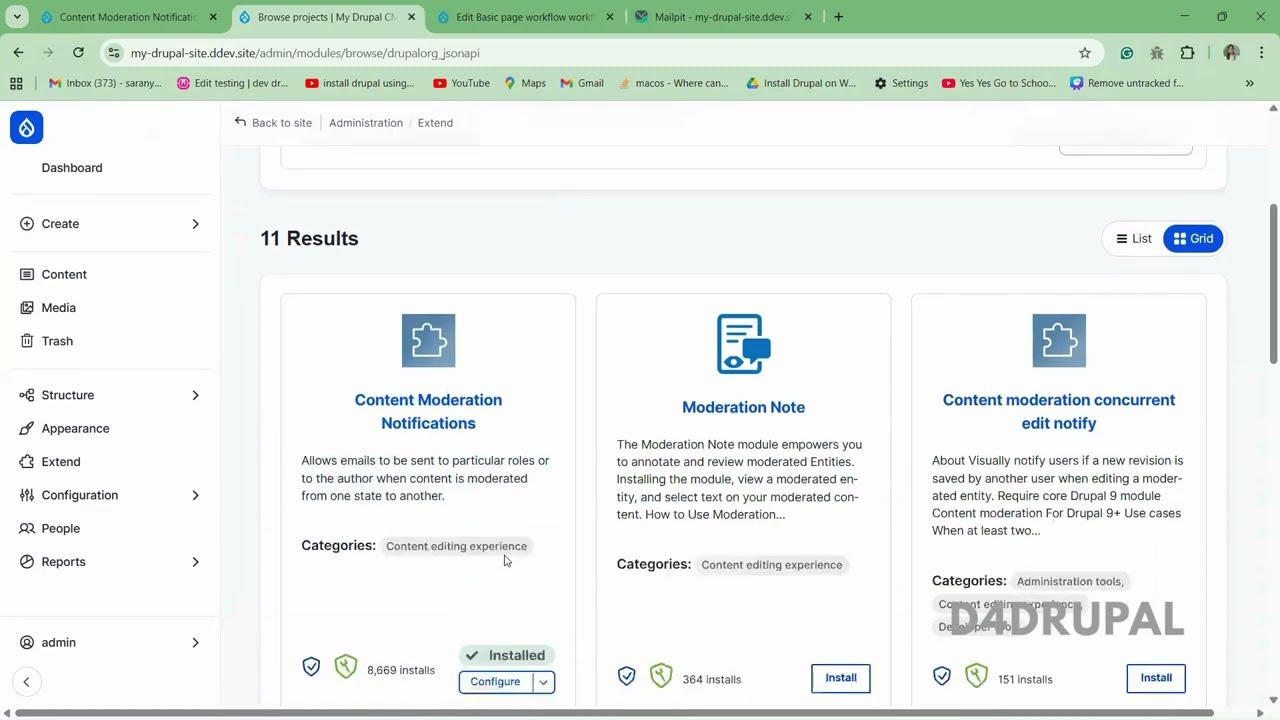 Workflows and content moderation notification in Drupal CMS | D4Drupal