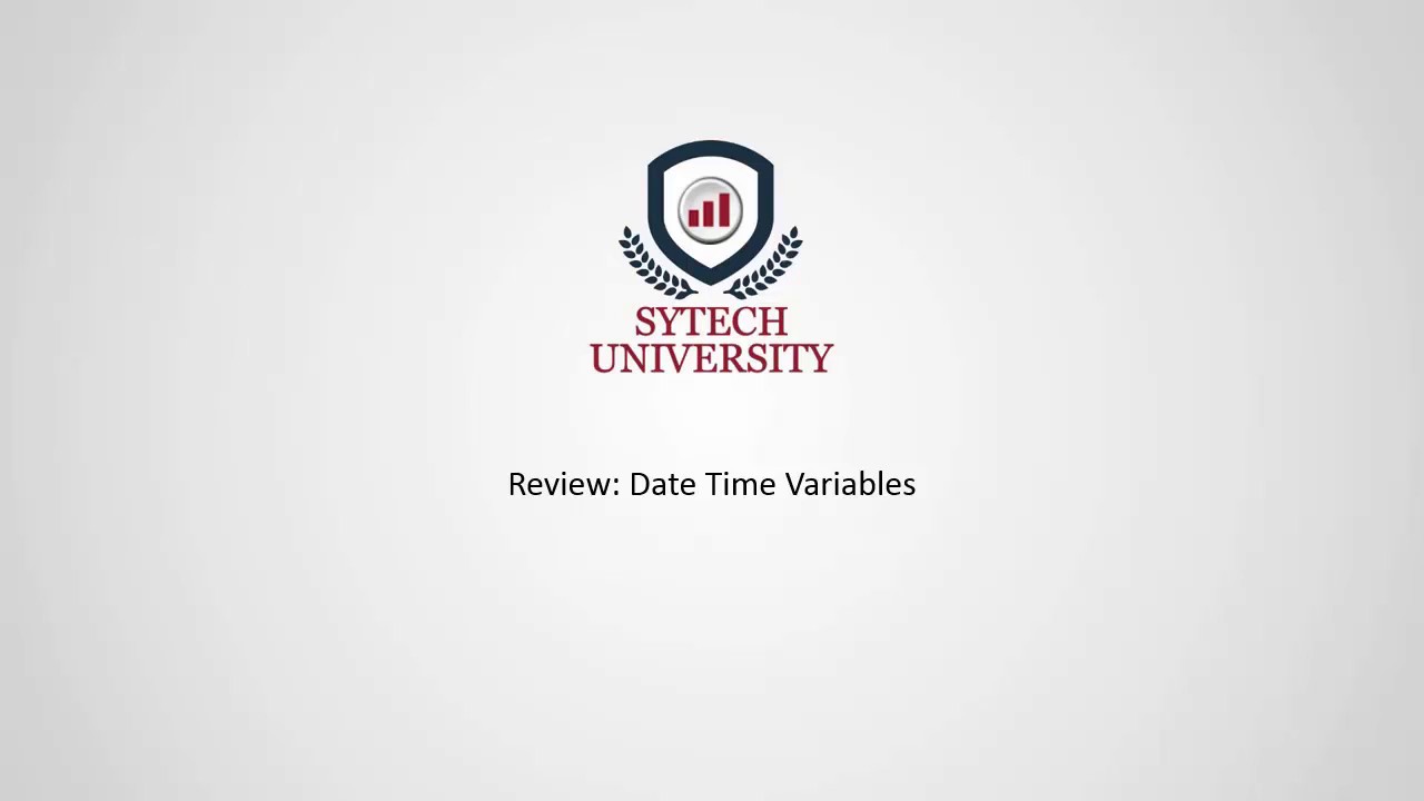 Date Time Variables