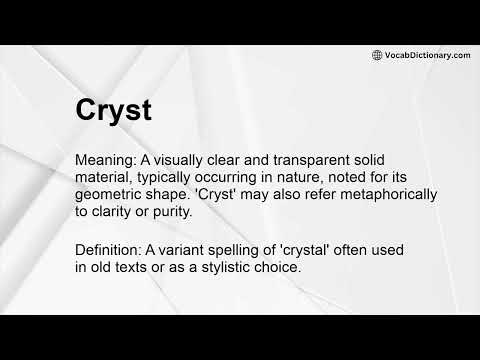 Cryst Meaning