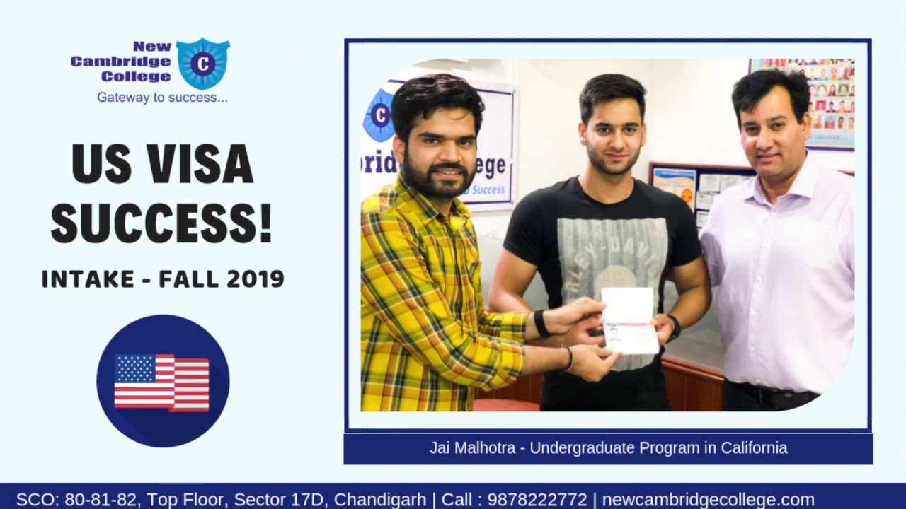 US F1 STUDY VISA - SUCCESS STORY - AEROSPACE IN SAN JOSE - NEW CAMBRIDGE COLLEGE