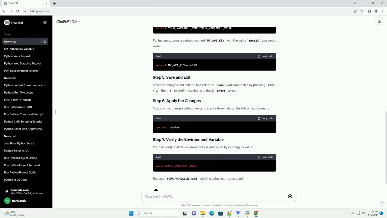 how to set python environment variable in ubuntu