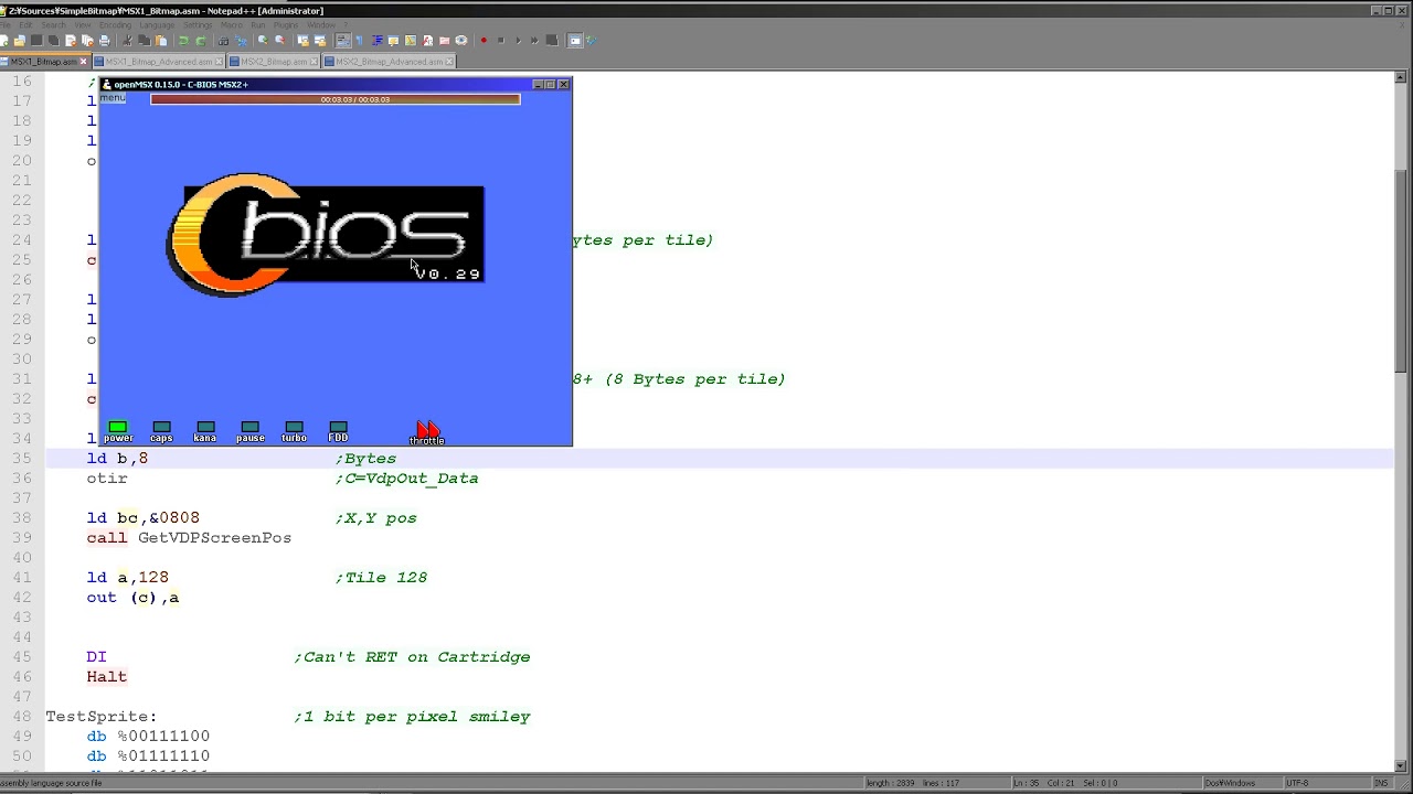 Easy Tiles on the MSX1 - Simple ASM Lesson S6