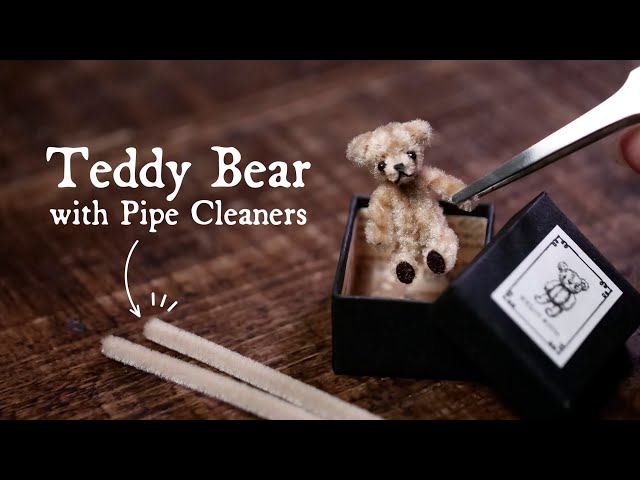 DIY Teddy Bear Tutorial: Make a Cute Bear with Two Pipe Cleaners | Easy ...