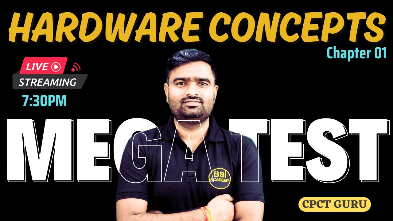 Mega Test 01 - Hardware Concepts | Chapter 01