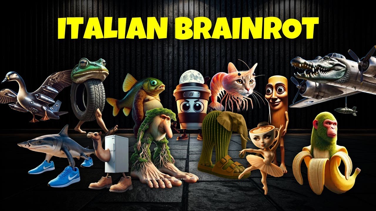 Free Italian Brainrot Presentation Theme & PowerPoint Template by GreatPPT