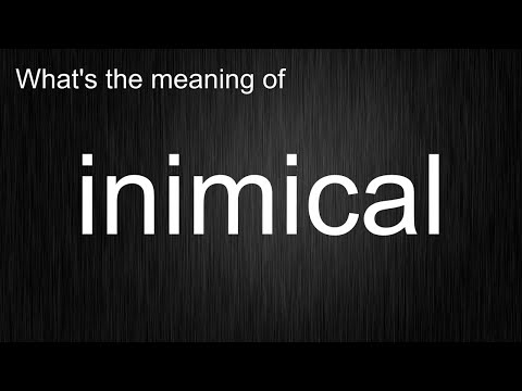 Pronunciation Determines Meaning! Full Breakdown of inimical Word Meaning and Pronunciation!