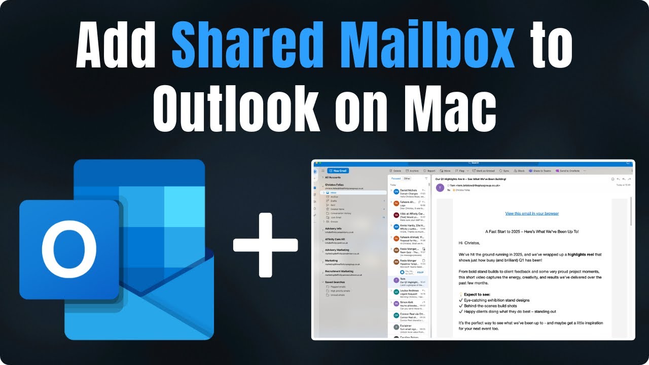 How to Add Shared Mailbox to Outlook for Mac - Microsoft 365