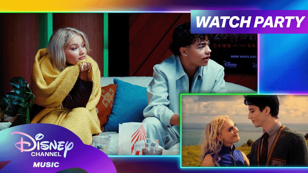 ZOMBIES 4 Cast Watch Party! 🍿💚 Snacks & BTS w/ Meg, Milo, Malachi & Freya | @disneychannelmusic