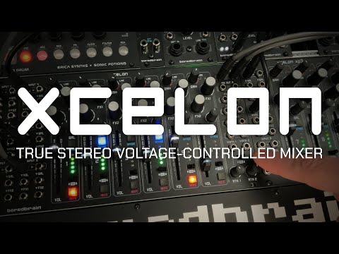 Boredbrain Music Xcelon Tru Stereo Voltage Controlled Mixer | Reverb