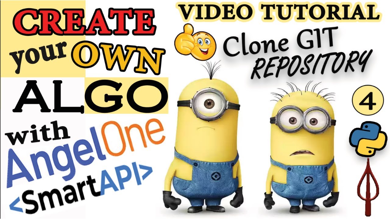 How to clone git repositories | Github | Angelone Smartapi | Create your own algo | Video Turorial