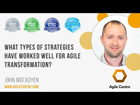 What types of strategies have worked well for agile transformation?