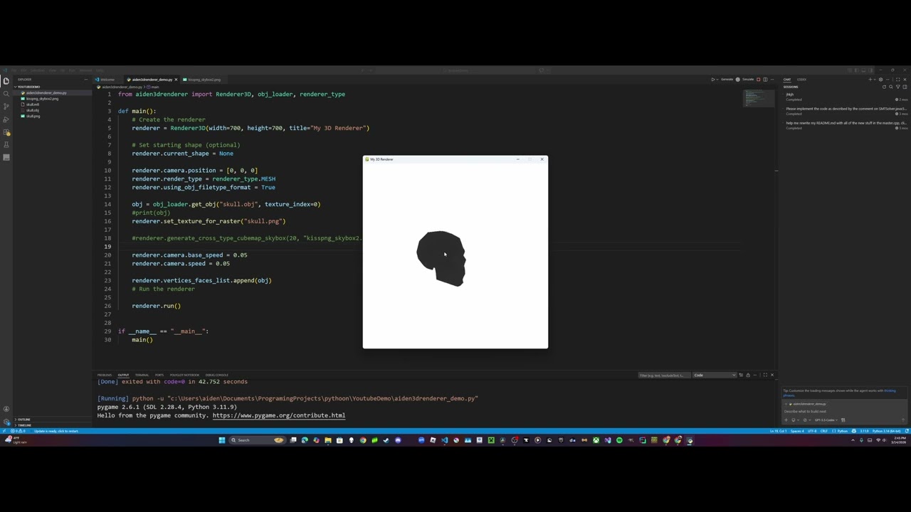 I built a 3D renderer from scratch in Python
